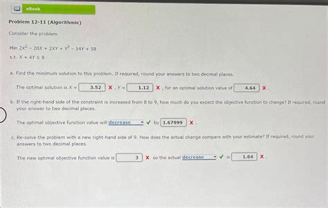 Solved Ebook Problem 12 11 Algorithmic Consider The
