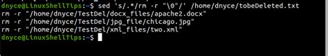 How To Delete Files Listed In Another File In Linux