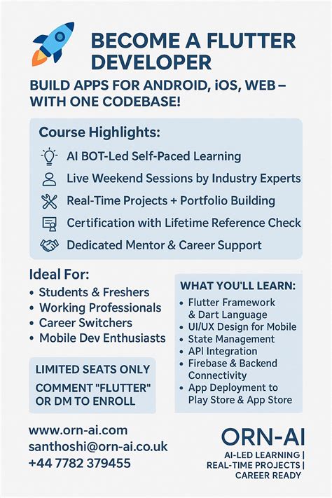 Ornai Flutterdevelopment Mobileappdev Crossplatformapps Aiinlearning Orn Ai A Talent