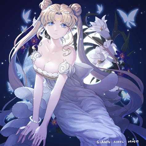 Tsukino Usagi And Princess Serenity Bishoujo Senshi Sailor Moon Drawn