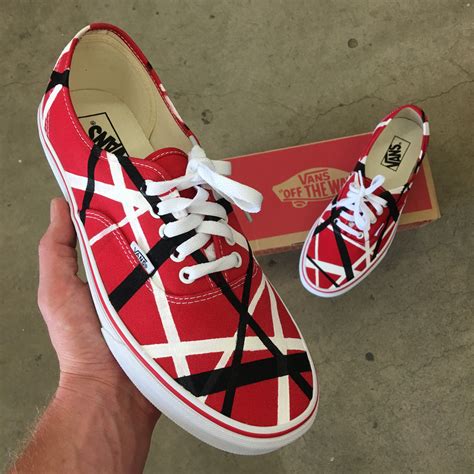 Van Halens Iconic Frankenstrat Guitar Inspired Vans B Street Shoes