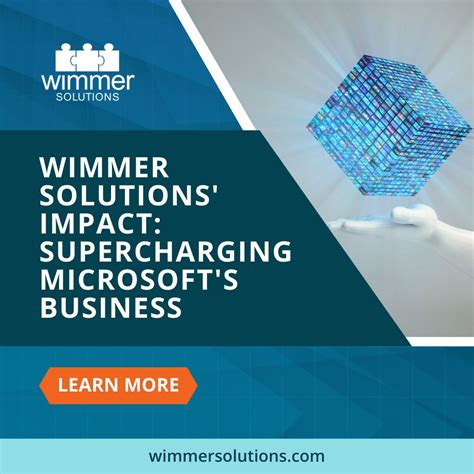 Wimmer Solutions On Linkedin Businesssupercharge Microsoft Successstory Wimmersolutions…