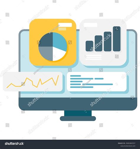 Statistical Dashboard Business Financial Analysis Stock Vector Royalty