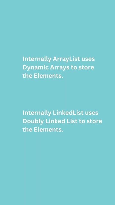 Difference Between Arraylist And Linkedlist Java Javashorts