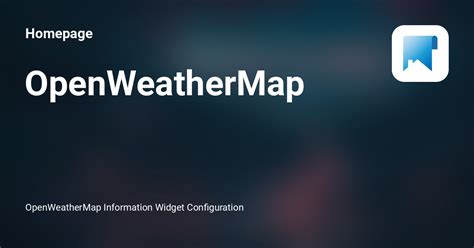 Openweathermap Homepage Openweathermap Homepage