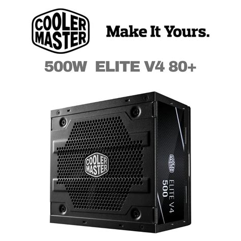FUENTE COOLER MASTER 500W 80 PLUS WHITE ELITE V4 | AyP Computacion