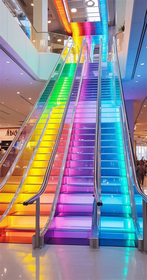 Rainbow Glowing Staircase Free Wallpaper By Coolarts223 On Deviantart