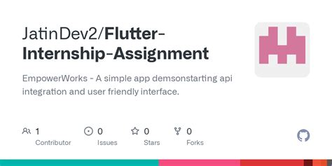 Github Jatindev2flutter Internship Assignment Empowerworks A