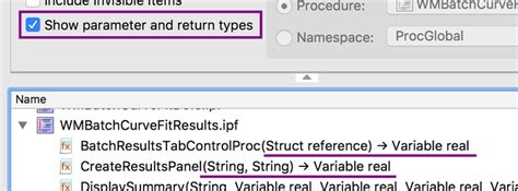 igor pro® 8 procedure browser igor pro by wavemetrics