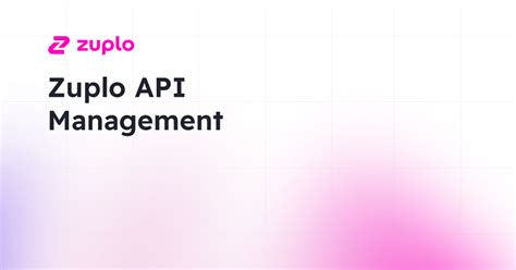 Api Management Zuplo