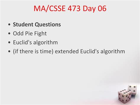 ma csse 473 day 06 euclid s algorithm ppt download