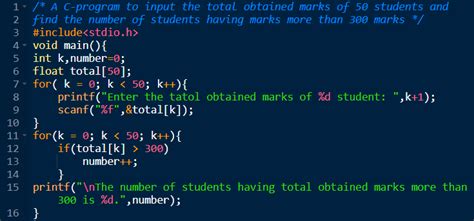 Programs Using Array In C Language