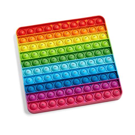 Hand2mind Hundred Board Sensory Bubble Popper Push Pop Fidget Toys