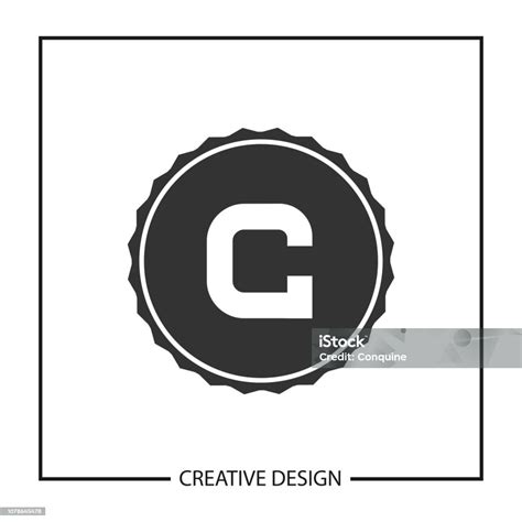 Ilustración De Letra Inicial C Logo Plantilla Diseño Vector Ilustración