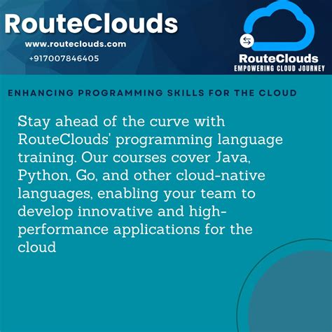 Learn Java Python Go And More At Routecloud Routeclouds Posted