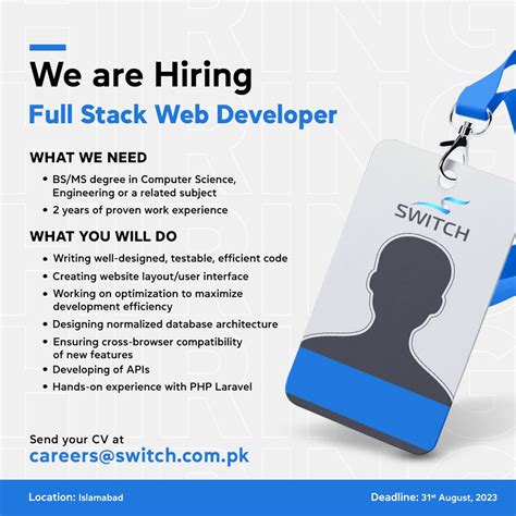 switch communications on linkedin fullstackdeveloper webdevelopment