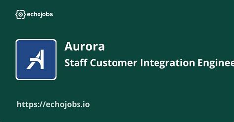 Aurora Is Hiring Staff Customer Integration Engineer Usd 170k 272k