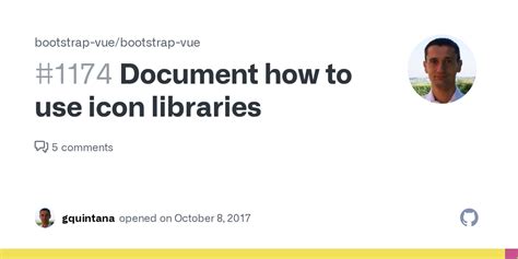 Document How To Use Icon Libraries Issue Bootstrap Vue Bootstrap Vue GitHub