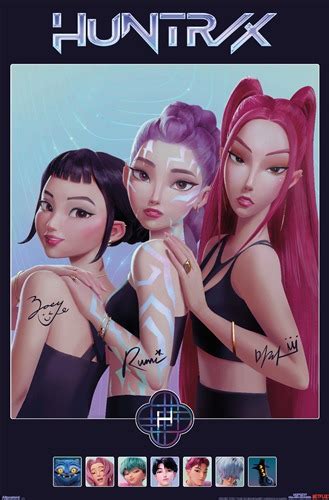 Kpop Demon Hunters Poster Huntrix Group 22 X 34