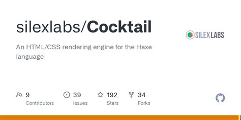 Github Silexlabscocktail An Htmlcss Rendering Engine For The Haxe