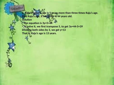 Ppt Of Linear Equationpptx For Class 8 Ppt