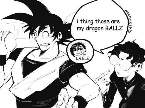 Ayase Momo Son Goku Takakura Ken Dandadan Dandadan Dragon Ball Absurdres Highres 1girl