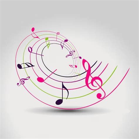 Music Notes Background Vector Free Music Notes