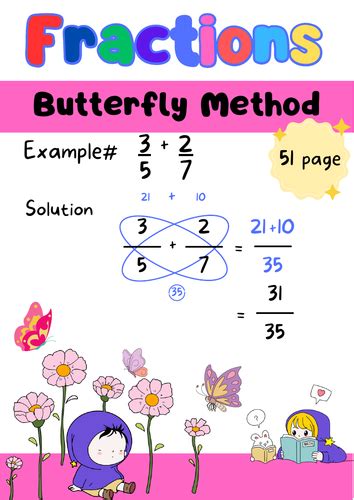 the butterfly method for fractions with adding subtracting dividing