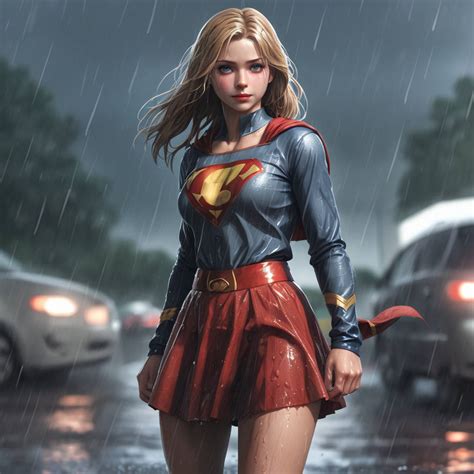 Supergirl Standing In The Rain 10 By Elodtrebor On Deviantart