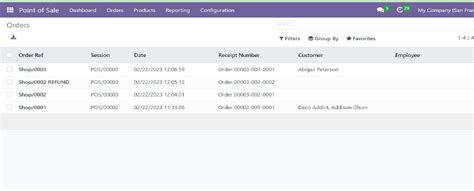 Orders In Odoo PoS App Odoo V Community Edition Book