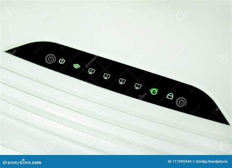 Wifi Router Led Indicator Sign Stock Image Image Of Network Electronic 111995949