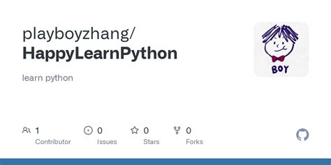 GitHub Playboyzhang HappyLearnPython Learn Python