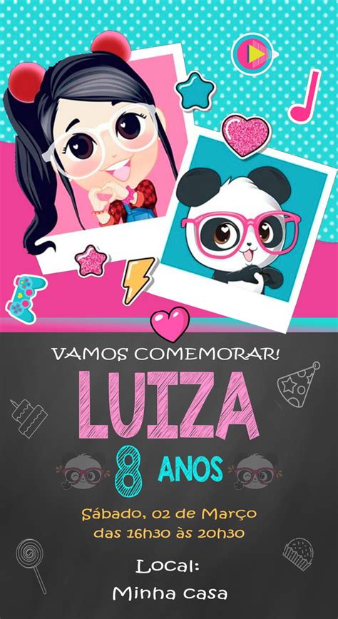 Convite Digital Luluca Elo7 Produtos Especiais