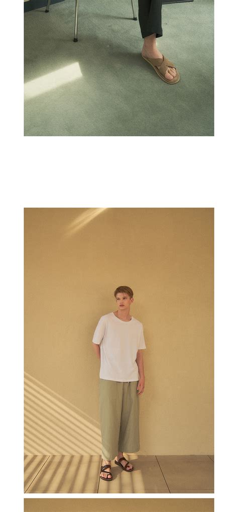 P10015 리넨 와이드 카프리 팬츠khaki Beige 감도 깊은 취향 셀렉트샵 29cm