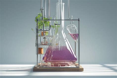 Chemical Lab Depicted With Precision Through 3d Rendering Techniques