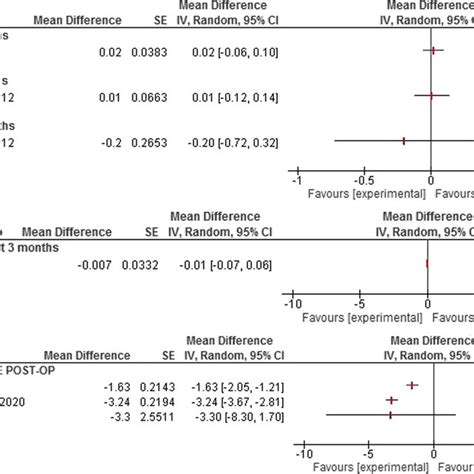 A Forest Plot Representation Of The Meta Analysis Data Of The Included