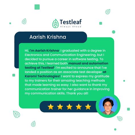 Testleaf Software Solutions Private Limited On Linkedin Testleaf Softwaretesting Careergoals