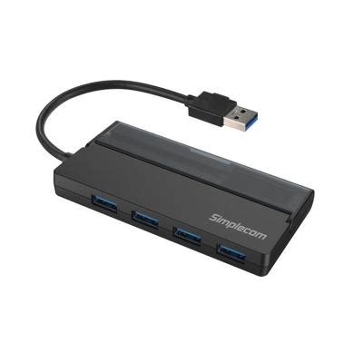 Simplecom Portable Port USB Gen USB Gbps Hub With Cable Storage Black CH