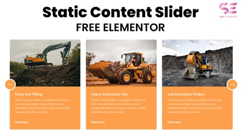 How To Make A Static Content Slider In Elementor For Free Card Carousel Soft Expert