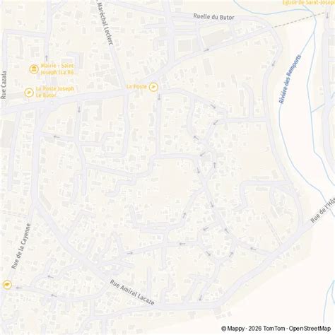 Carte Rue Amiral Lacaze 97480 Saint Joseph