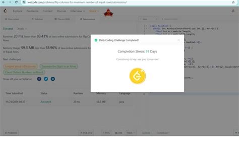 Mandakani Mishra On Linkedin Leetcode Codingjourney 91daystreak