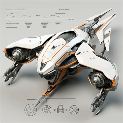 Midjourney科幻飞行器概念设计 普象网