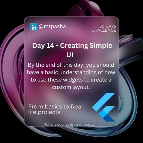 muhammad tashkeel pasha on linkedin 🚀 day 14 of mastering flutter