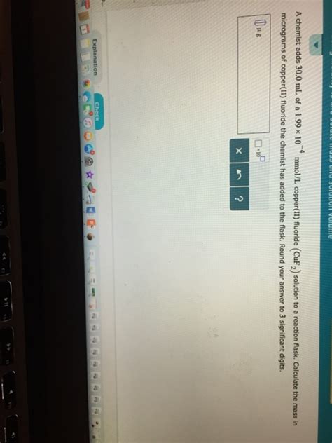 solved a chemist adds 30 0 ml of a 1 99 x 10 mmol l