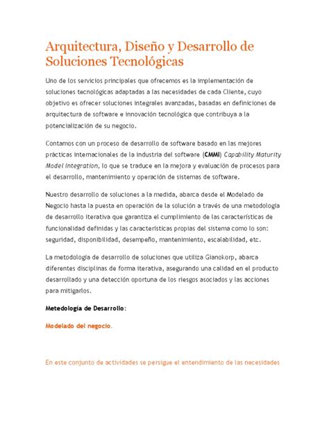 Implementacion De Soluciones Tecnologicas Pdf Ingeniería De