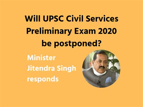 Minister Jitendra Singh S Update On UPSC Civil Services Prelims 2020 ClearIAS