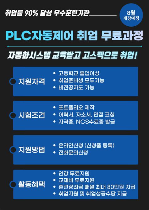 부산경남 Plc 자동제어 교육 무료 국비지원 학원 취업연계 과정 요즘것들