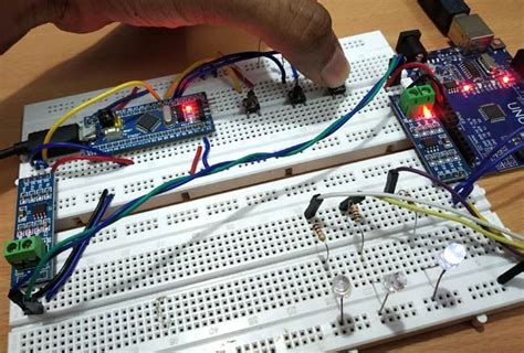 Serial Communication Between Stm32f103c8 And Arduino Uno Using Rs 485 Arduino Simple Arduino