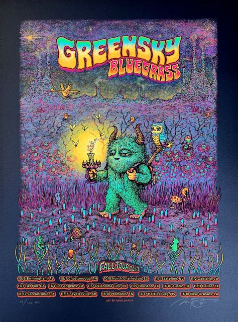 Greensky Bluegrass Fall Tour Poster Marq Spusta