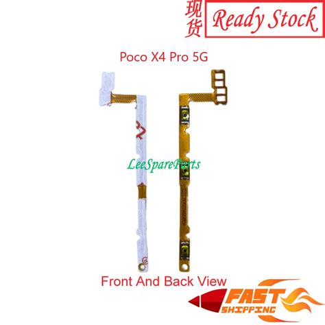 Xiaomi Poco X4 Pro 5G Poco X4 GT Power On Off Volume Switch Button Flex Ribbon For Replacement
